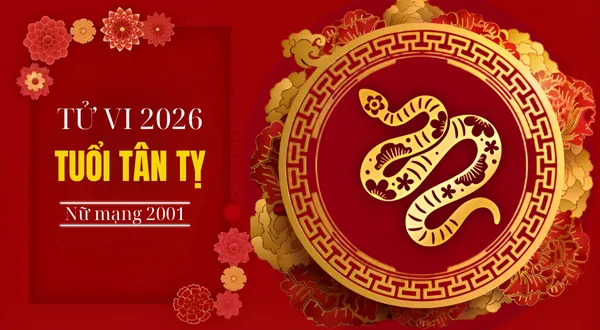 Tử vi tuổi Tân Tỵ 2001 nữ mạng năm 2026: Dự đoán vận mệnh, tài lộc ...